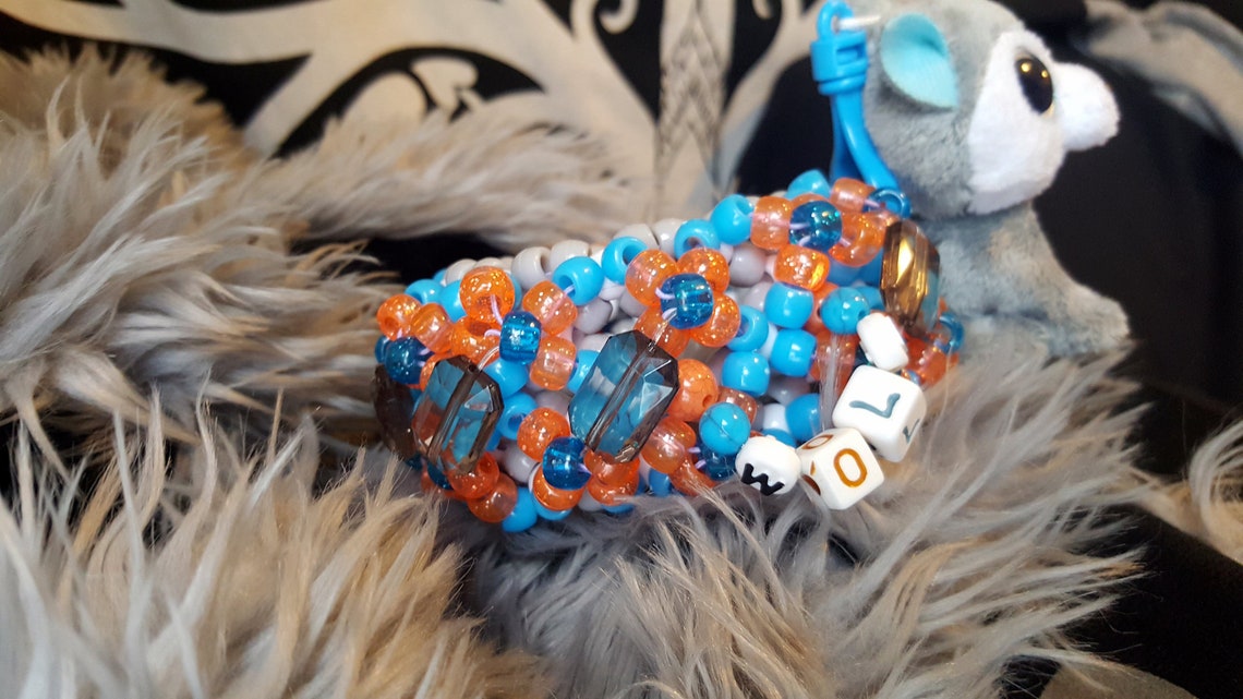 Plushy Kandi Cuffs Rave bracelets Animal Kandi cuff EDM | Etsy
