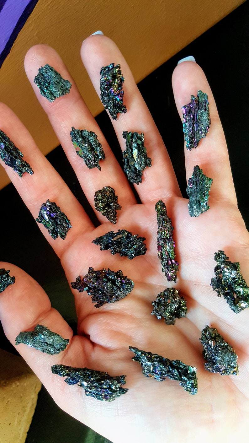 Rainbow Kryptonite Ring Silicon Carbide Copper Ring - Etsy