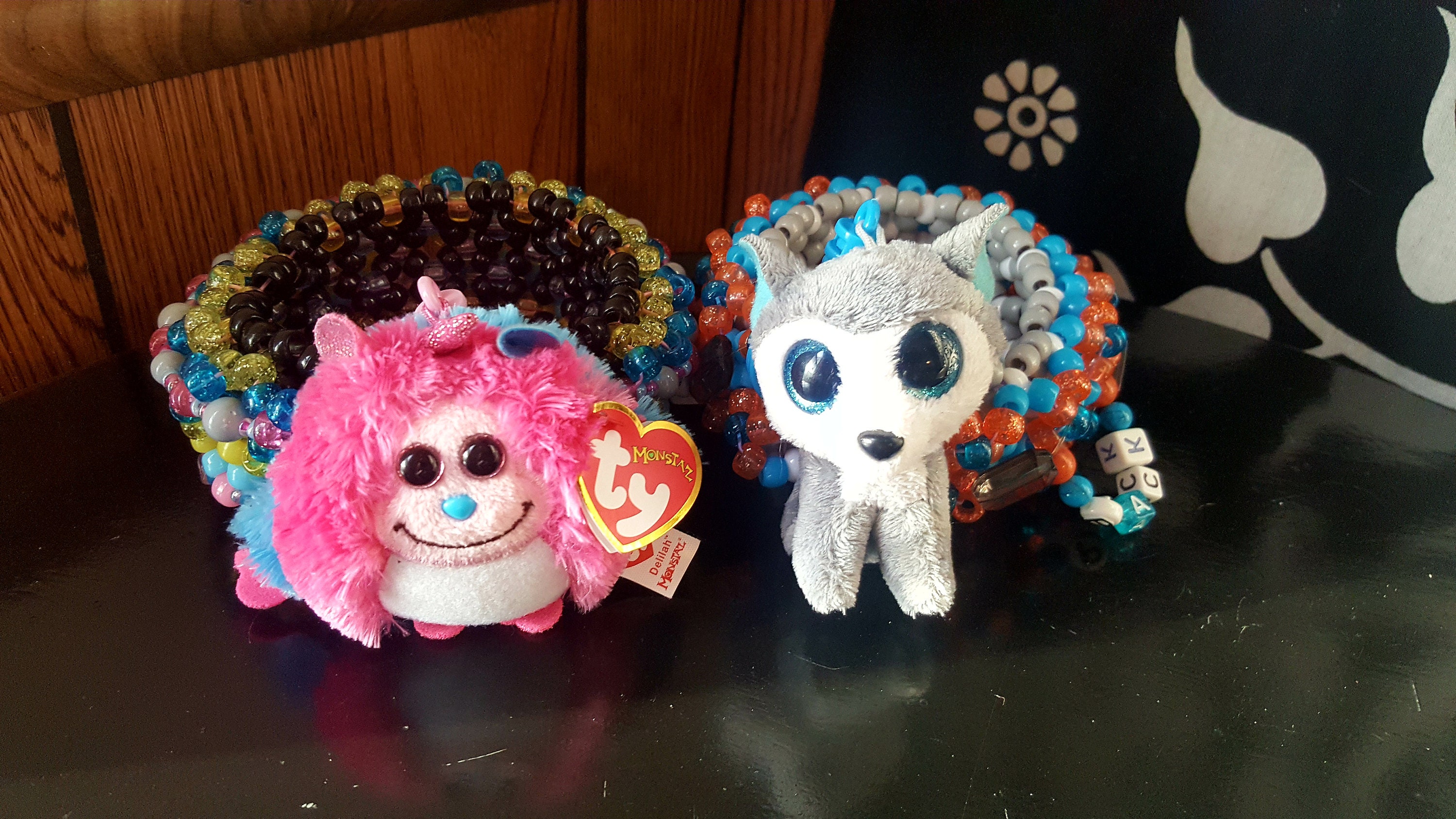 Plushy Kandi Cuffs Rave bracelets Animal Kandi cuff EDM | Etsy