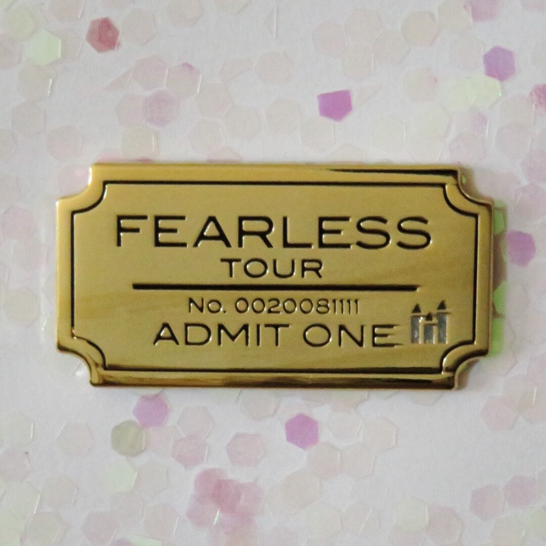 Fearless Ticket Enamel Pin - Etsy