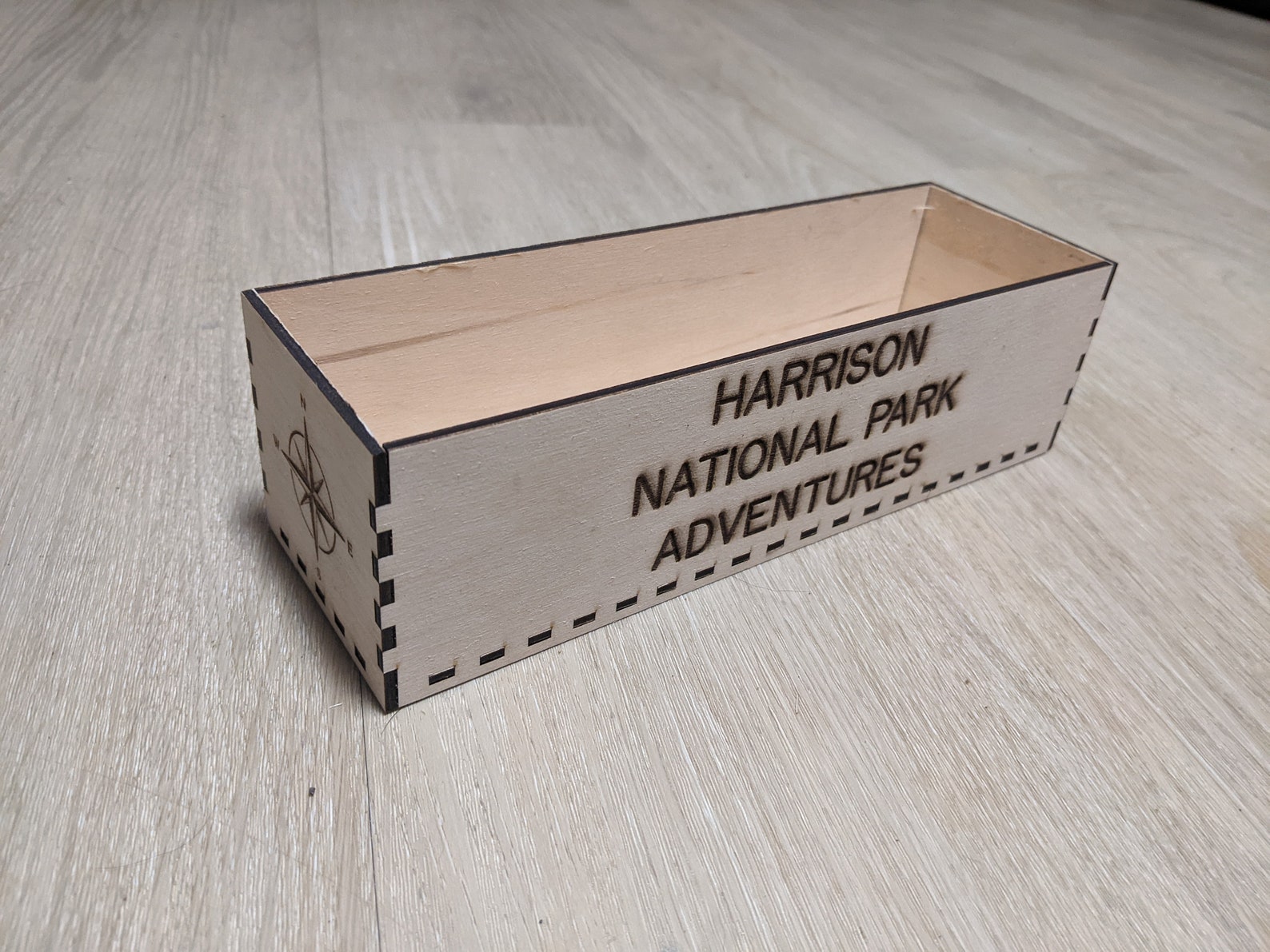 National & State Park Map Storage Box Laser Engraved Wood - Etsy