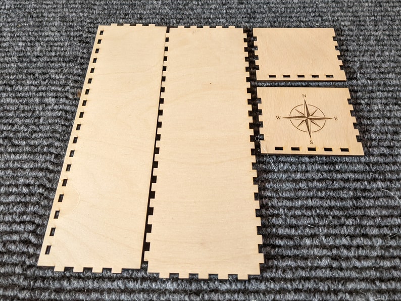 National & State Park Map Storage Box Laser Engraved Wood - Etsy