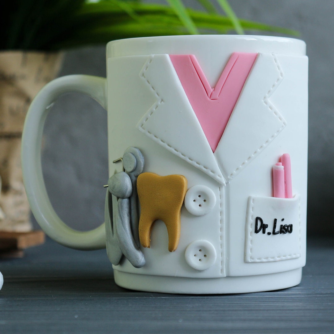 Personalized Dentist Mug With Custom Name and Your Own Design, Custom ...