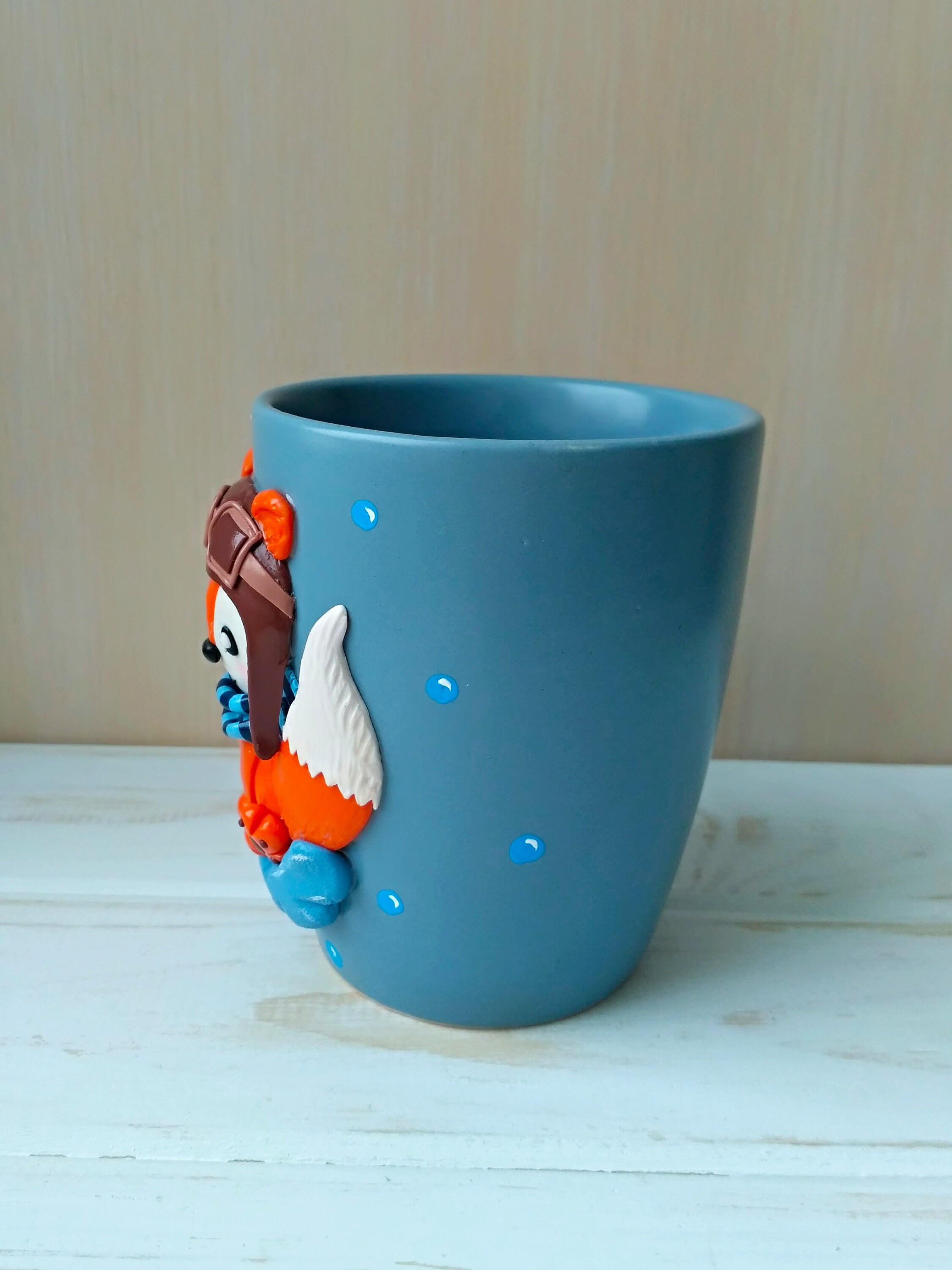 Fox Pottery Mug Fox Mug Handmade Girl Tea Gift for Everyday - Etsy