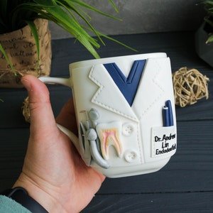 Custom Dentist Coffee Cup – Unique Handmade for Endodontist Gift - Etsy