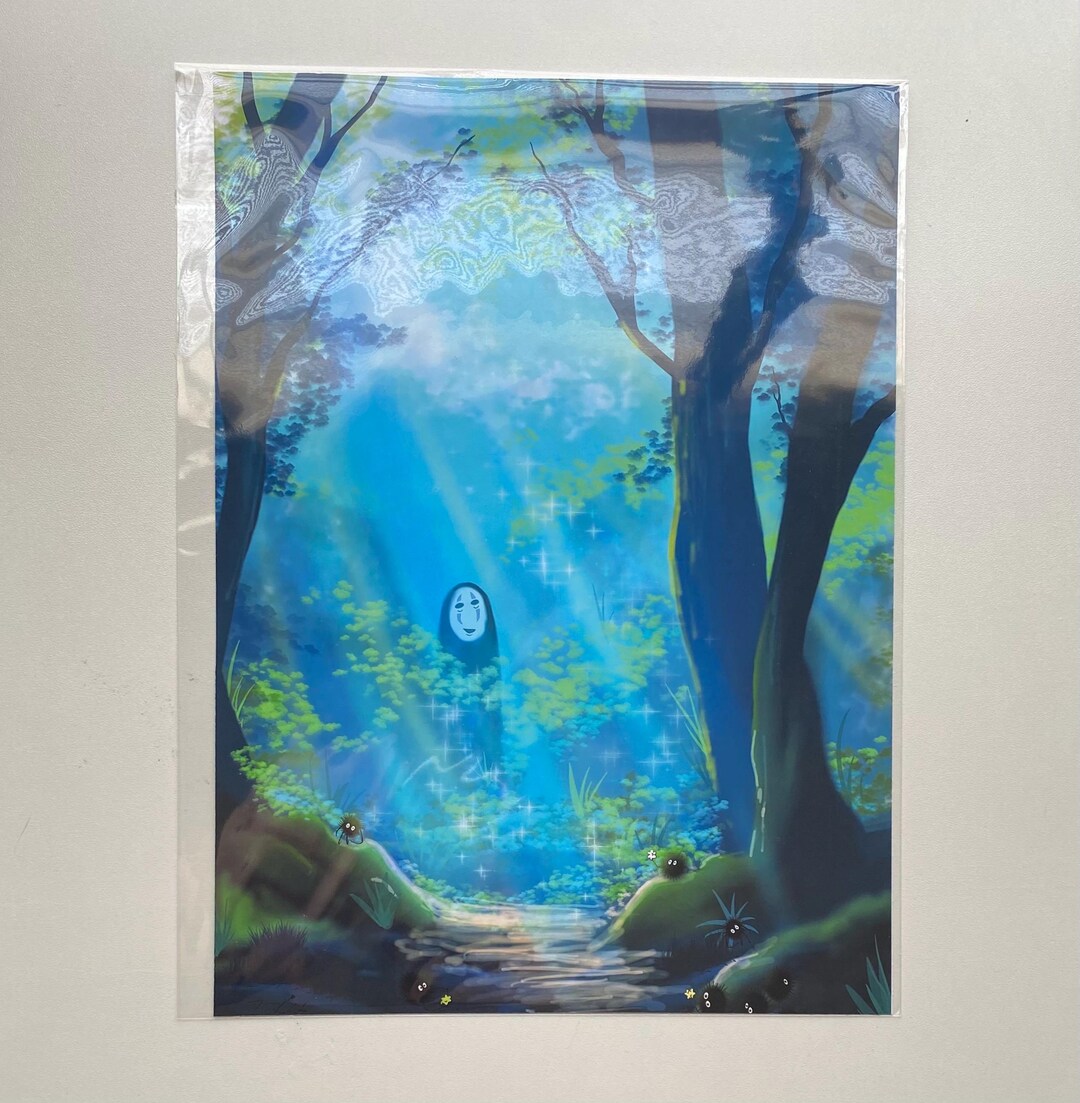 Enchanted Forest Fantasy Art Print – Magical Woodland Scene With ...