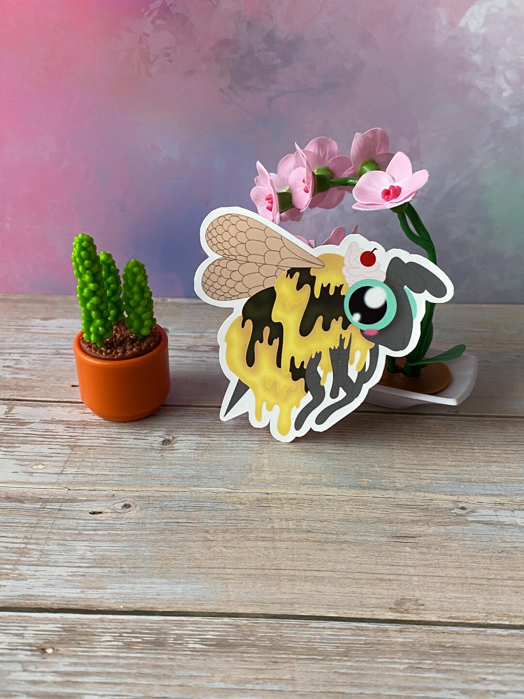 Cute Bee Sticker – Bumblebee Vinyl Decal, Aesthetic Honey Bee Sticker ...