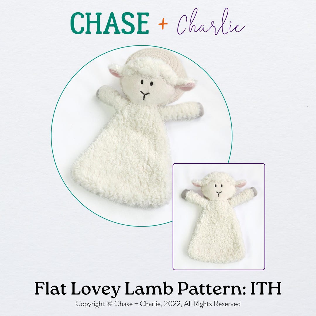 Premium ITH Pattern: Flat Lovey Lamb - Etsy
