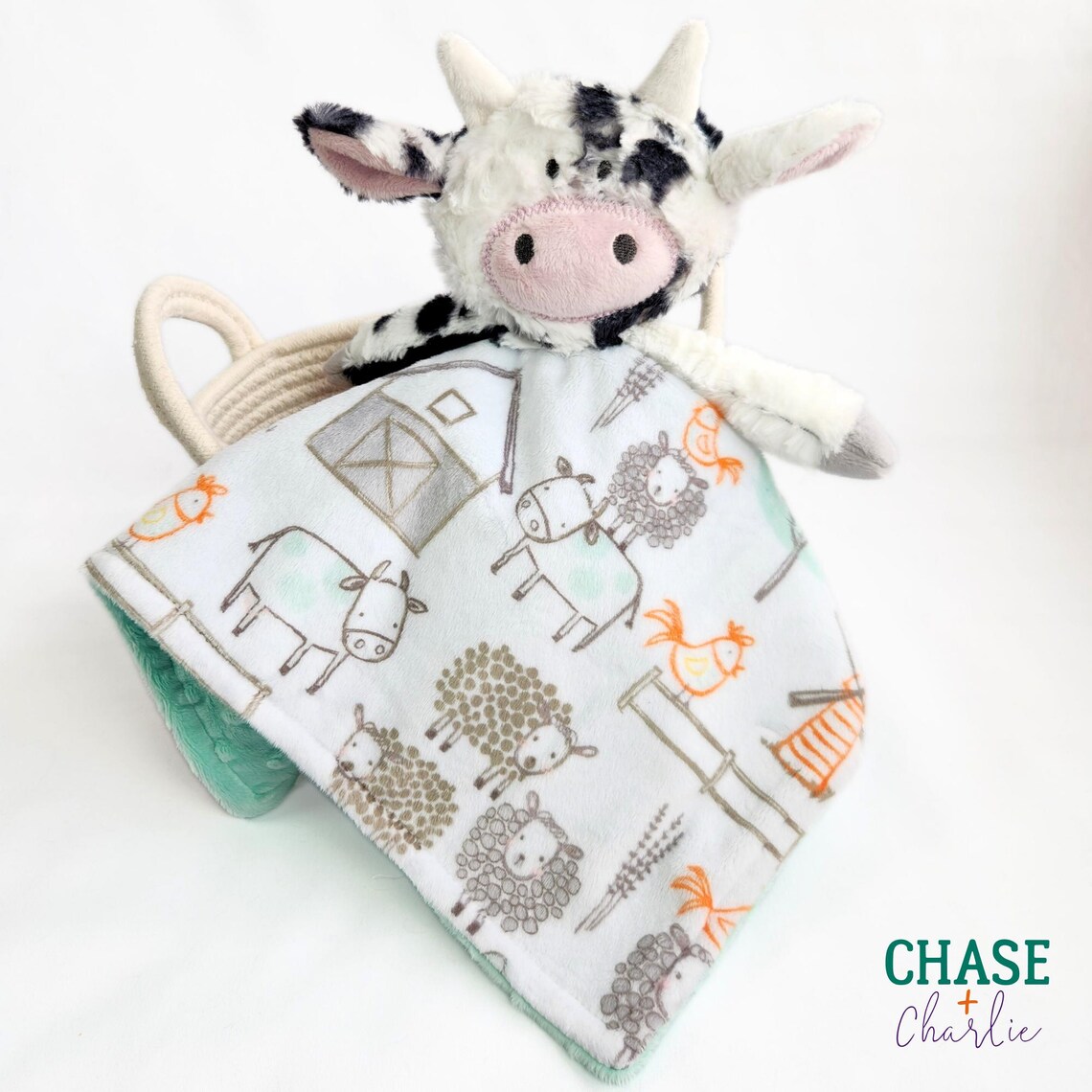 Premium ITH Pattern: Lovey Blanket Cow - Etsy