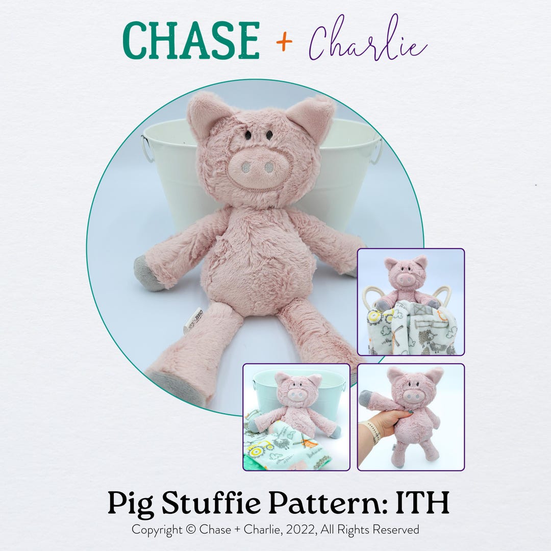Premium ITH Pattern: Plush Pig - Etsy
