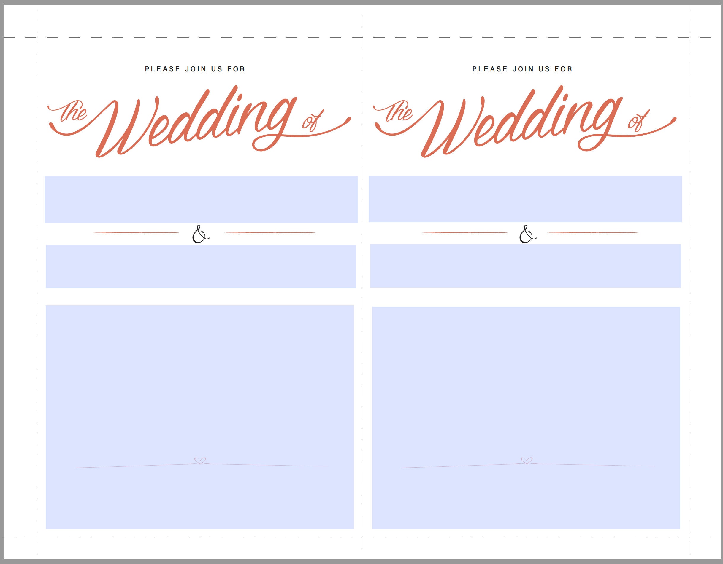 Invitation Templatehearts Wedding Wedding Invite Hearts | Etsy