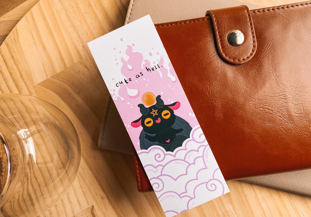 Baphomet Velvet-touch Bookmark 400gsm Silky Smooth Bookmark // Book ...