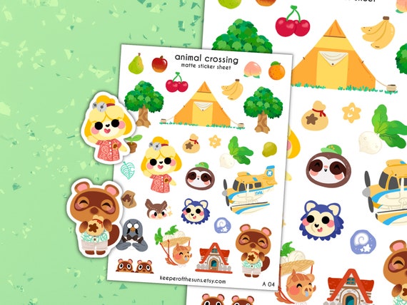 Stickers Animal Crossing Sticker Sheet Stickers, Labels & Tags etna.com.pe