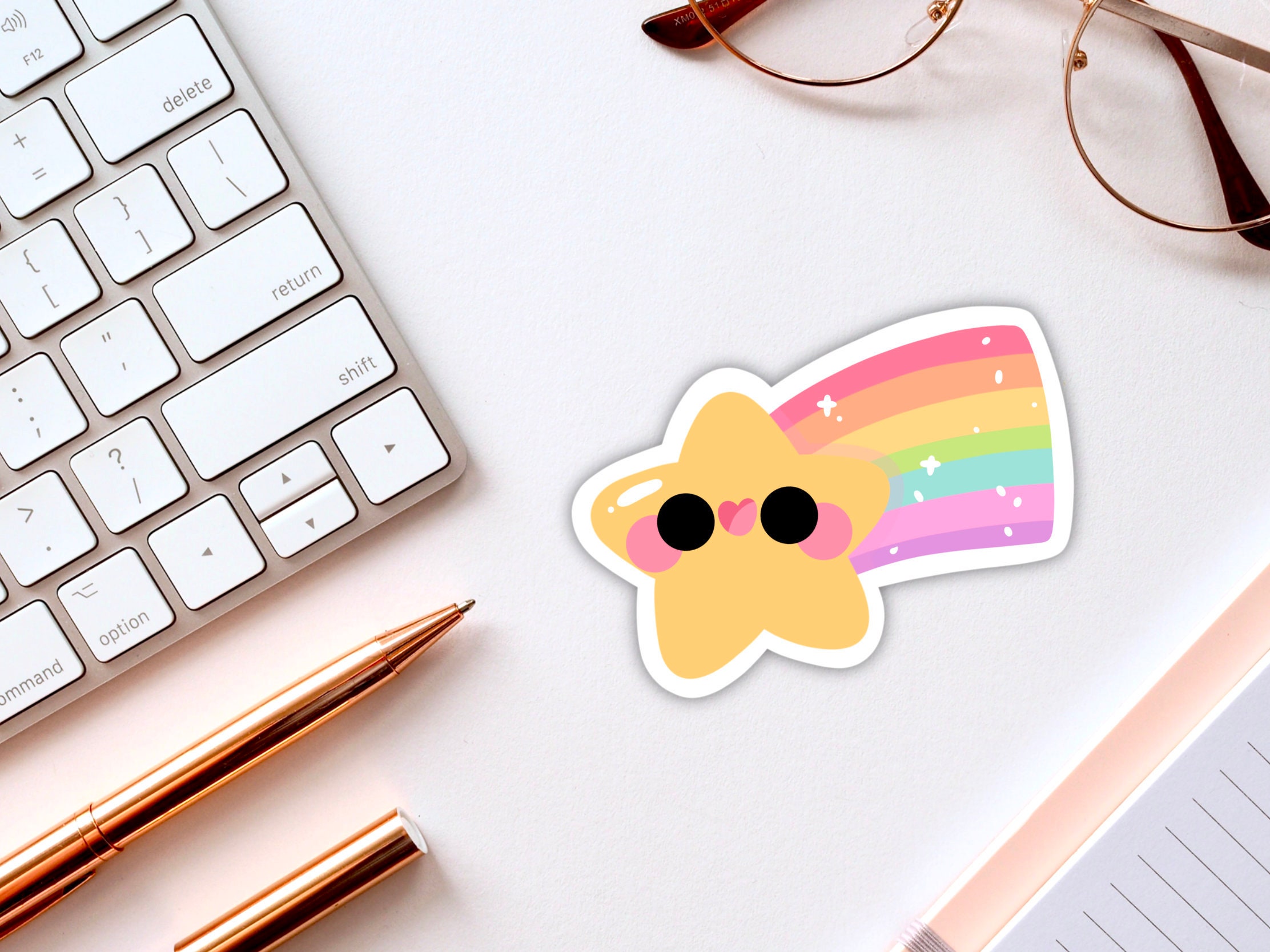 Glasses Sunglasses Sticker Vinyl Sticker Cute Sticker Round Glasses ...