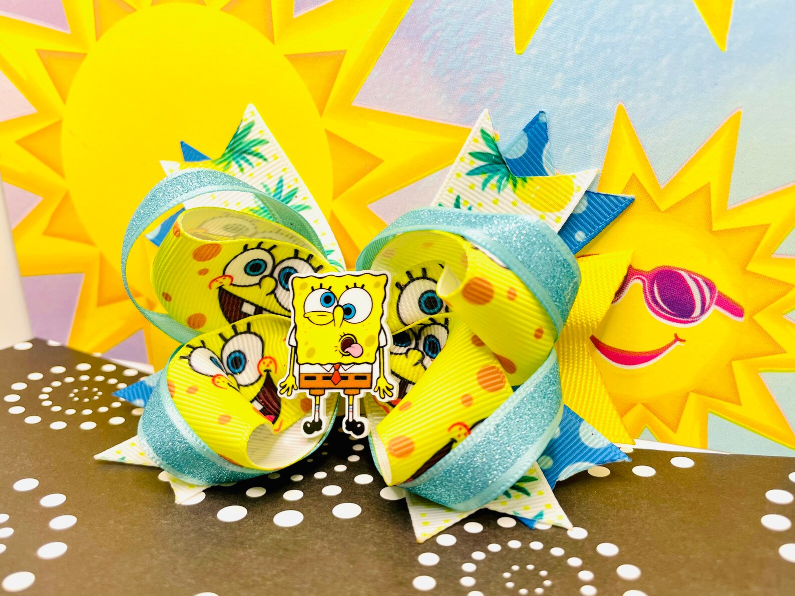 Spongebob Squarepants 5 Layered Bow Kids Pineapple Tv | Etsy