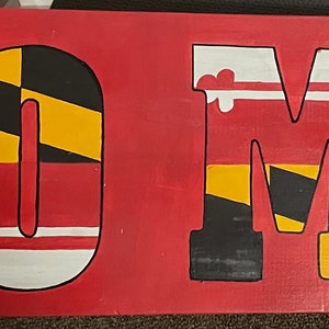 Maryland Flag HOME Sign - Etsy