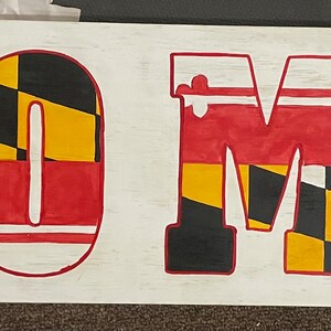 Maryland Flag HOME Sign - Etsy
