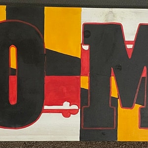Maryland Flag HOME Sign - Etsy