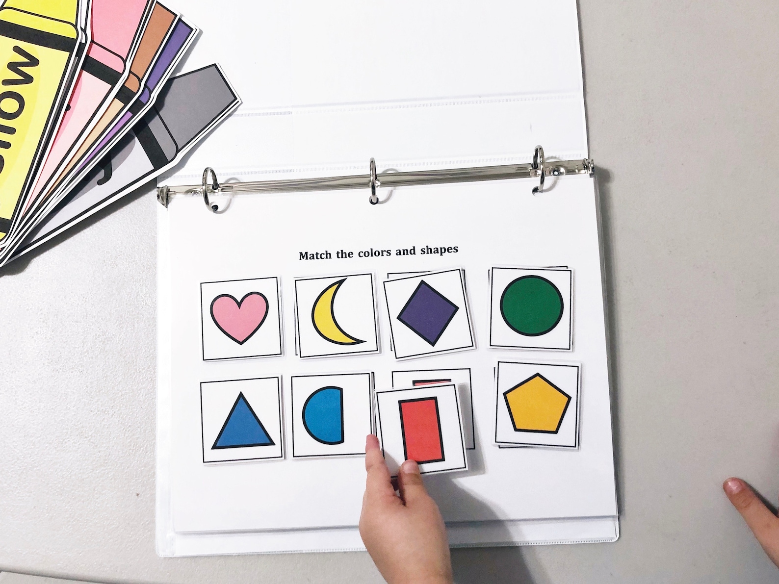 Preschool Busy Book Preschool Printables Learning Shapes Shapes and ...