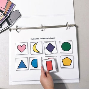 Preschool Busy Book Preschool Printables Learning Shapes Shapes and ...