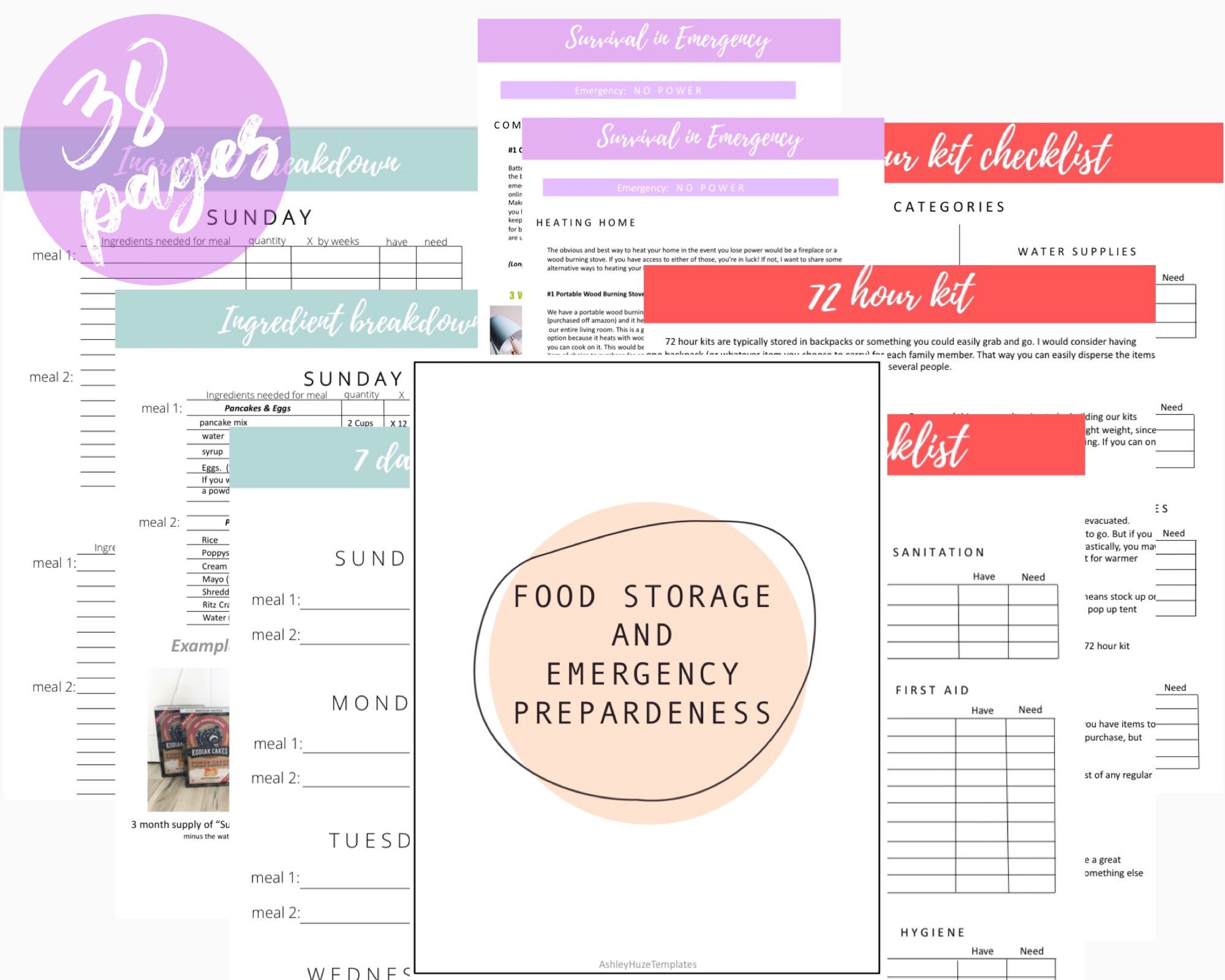 Food Storage & Emergency Preparedness Workbook - Etsy