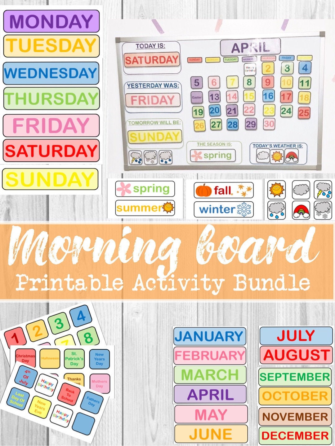 Morning Board Calendar, Morning Board Activity, Homeschool Calendar ...