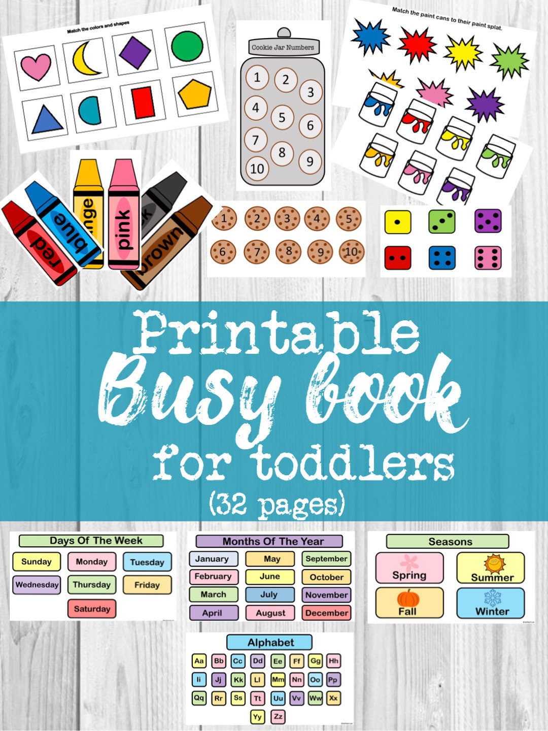Preschool Busy Book Preschool Printables Learning Shapes Shapes and ...
