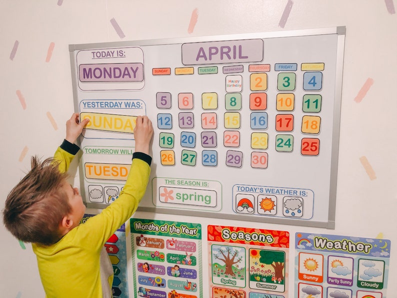 Morning Board Calendar, Morning Board Activity, Homeschool Calendar ...