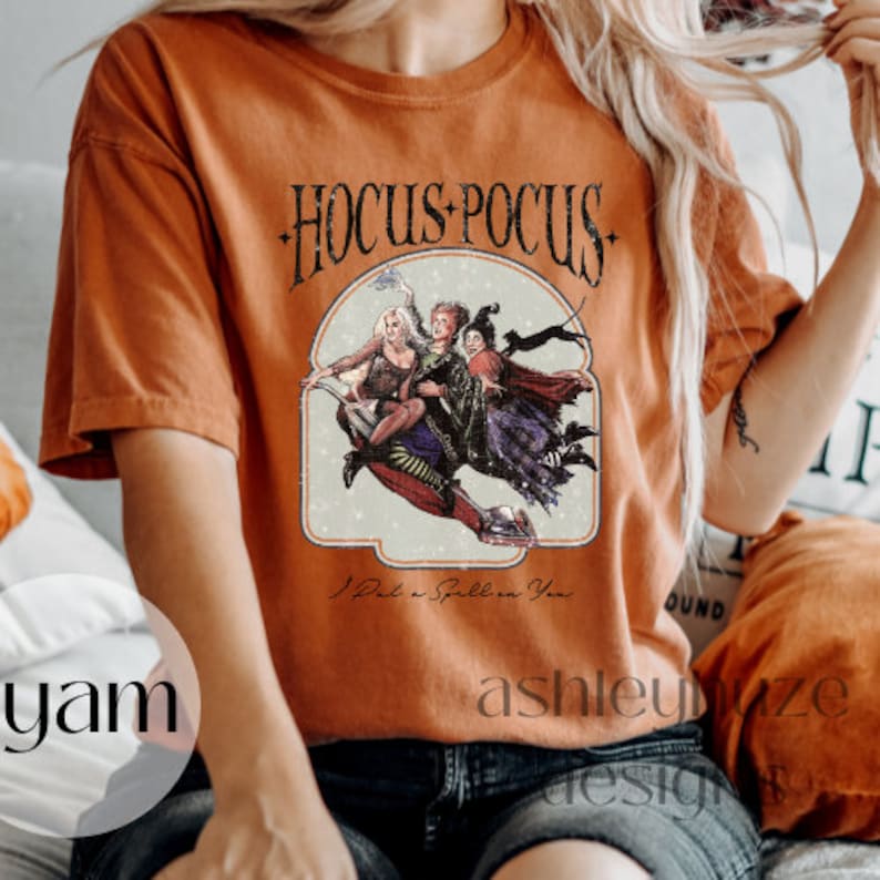 Hocus Pocus Vintage T Shirt Halloween Vintage Hocus Pocus Shirt - Etsy