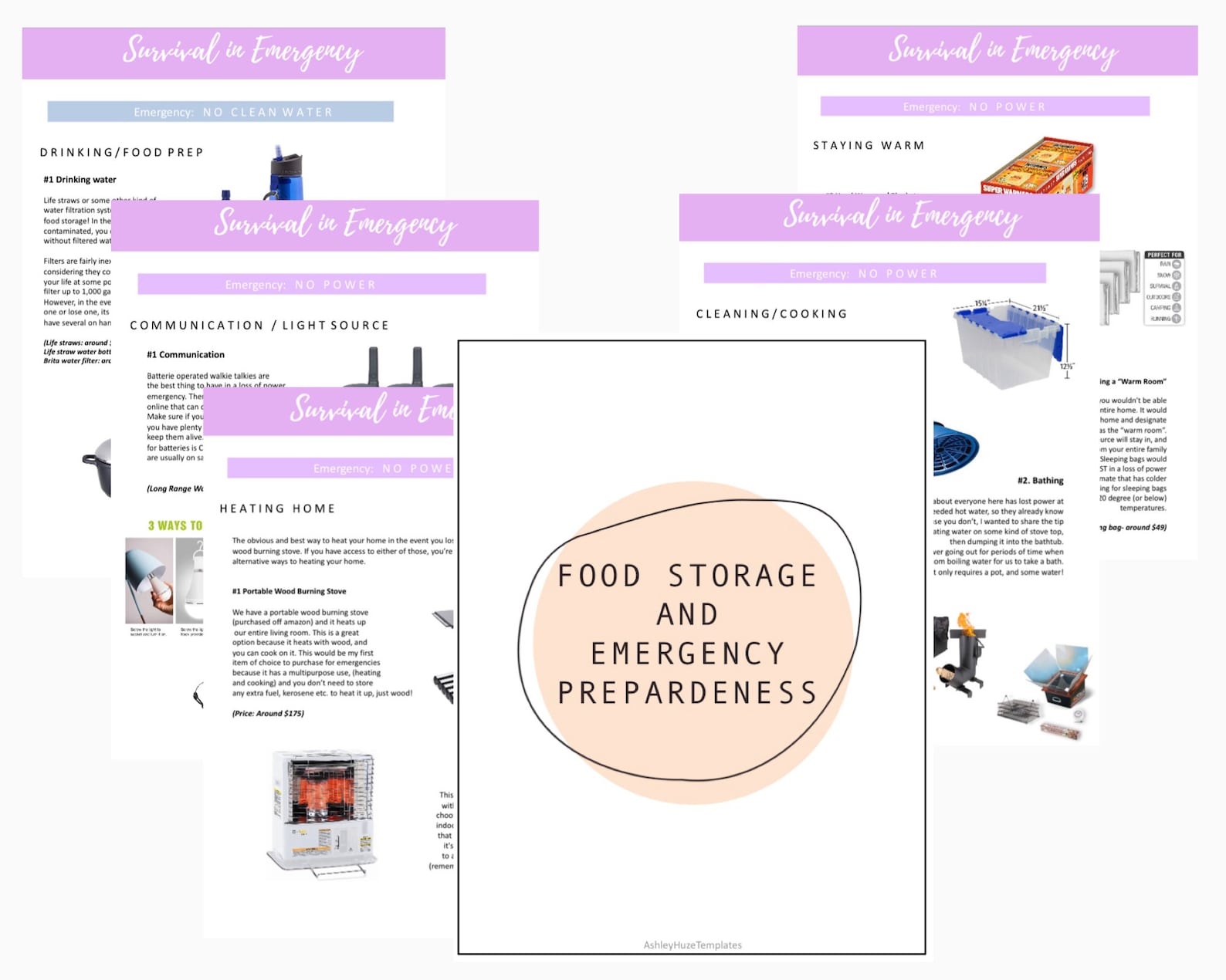 Food Storage & Emergency Preparedness Workbook - Etsy