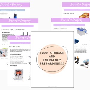 Food Storage & Emergency Preparedness Workbook - Etsy