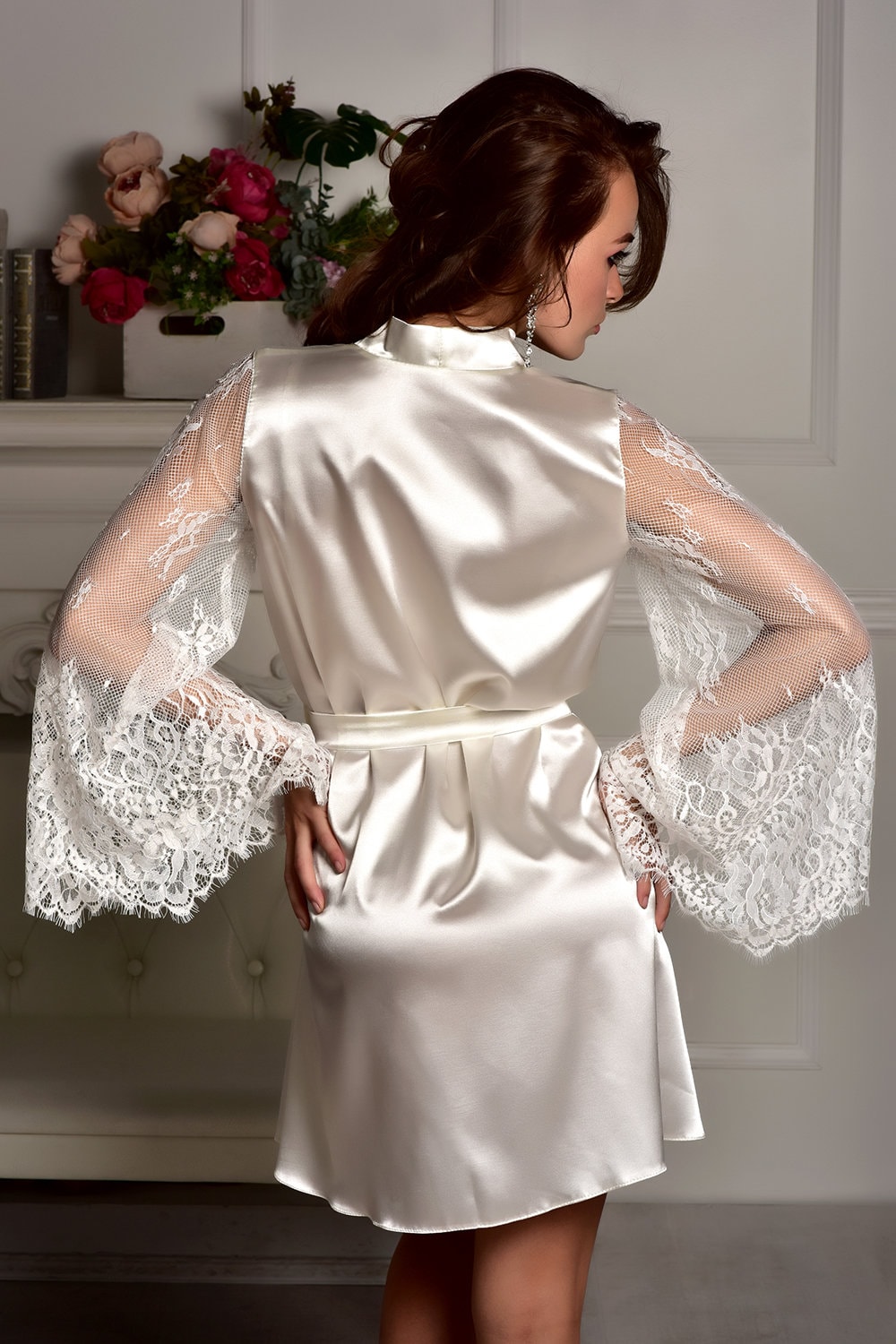 Light Ivory Peignoir Set Bridal Lingerie Wedding Night Bridal Shower ...