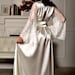 Long Bridal Robe Long White Robe Wedding Kimono Long Lace - Etsy