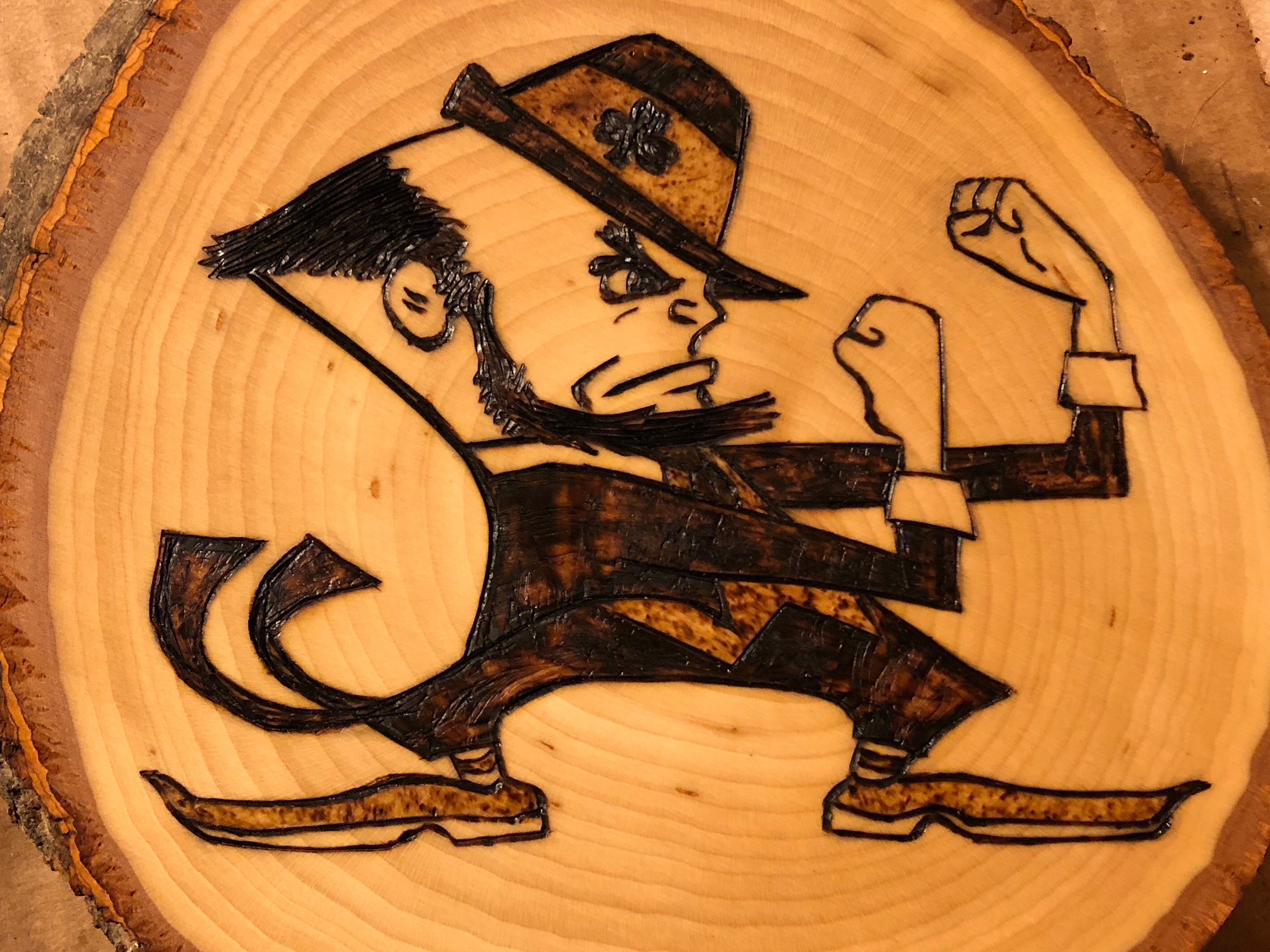 Fighting Irishman Pyrography - Etsy