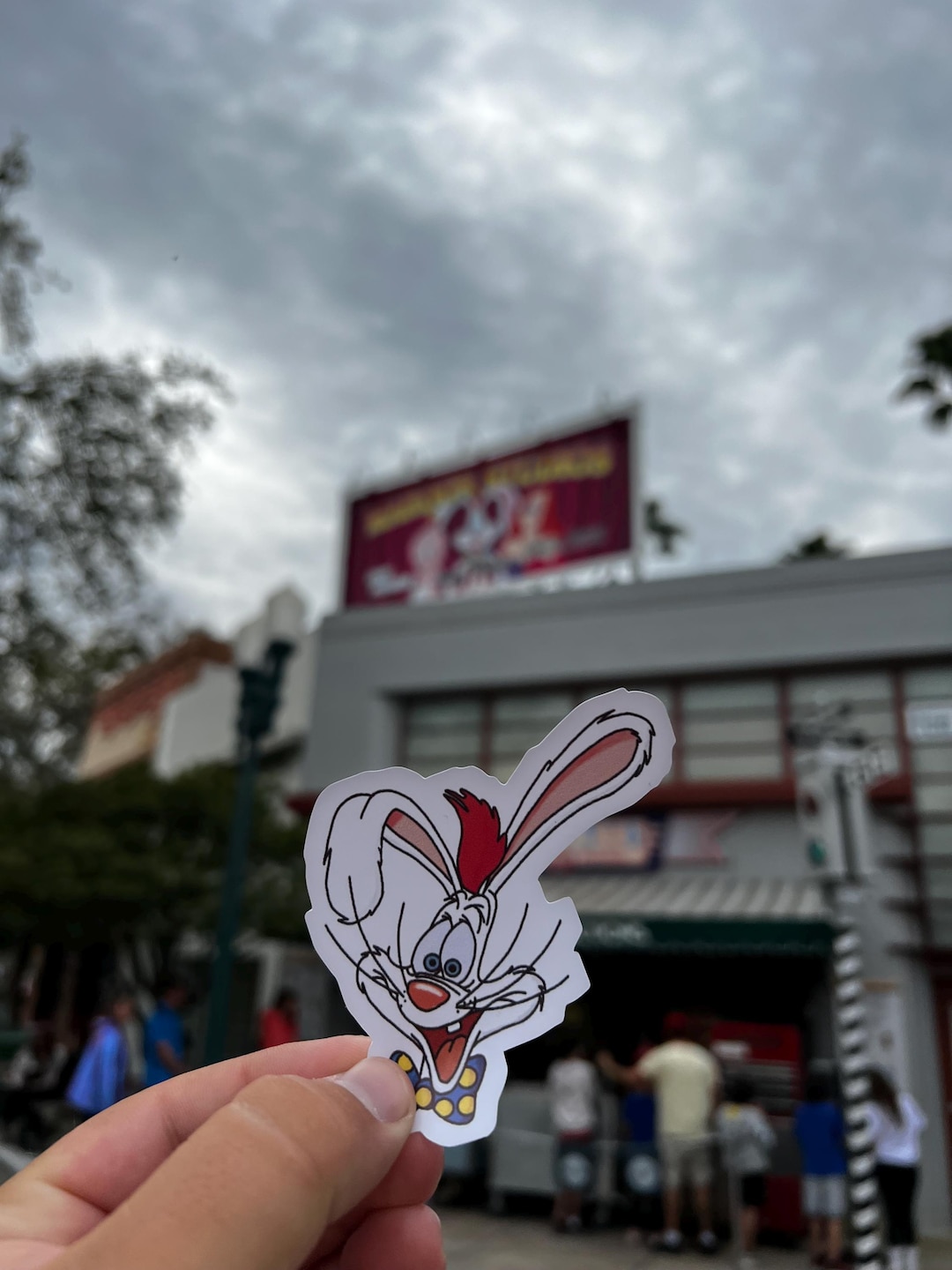 Hand Drawn Roger Rabbit Sticker - Etsy