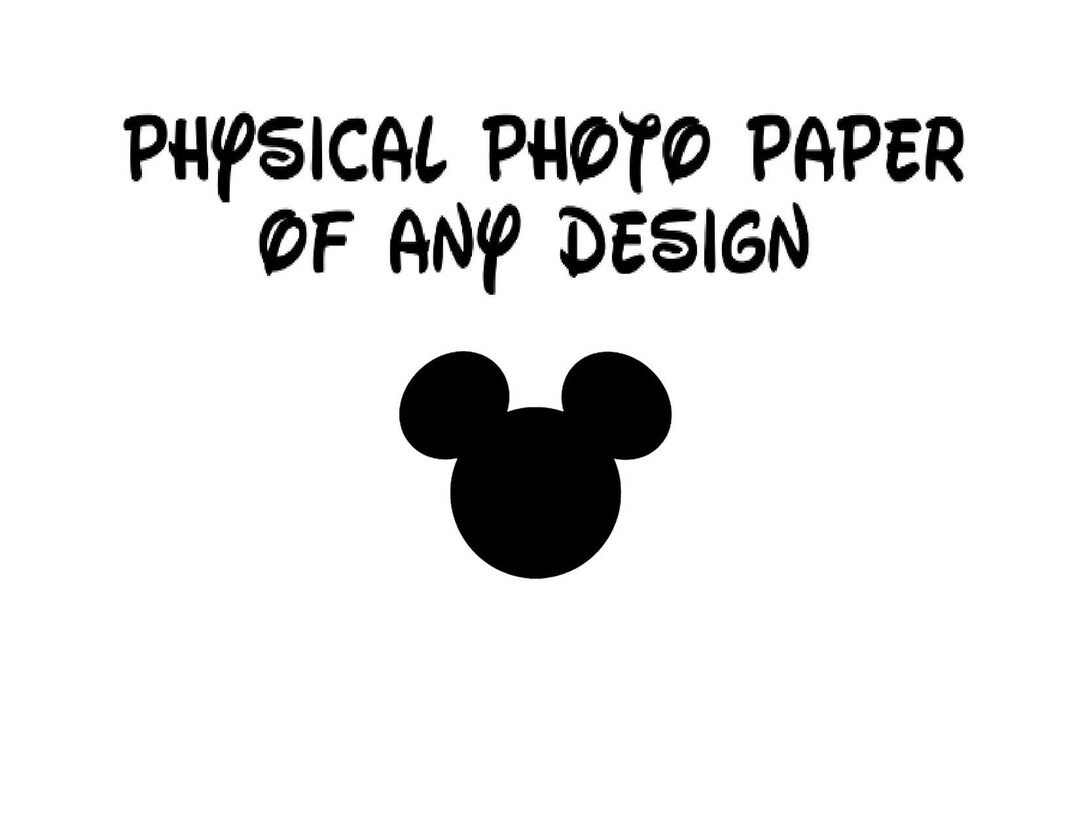 Physical Photo Paper of Any Design Listed - Etsy