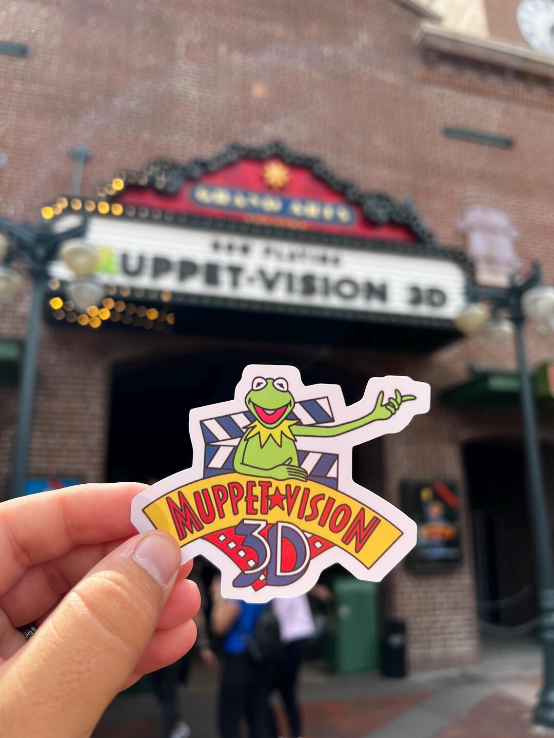 Hand Drawn Muppet Vision 3D Kermit Sticker - Etsy