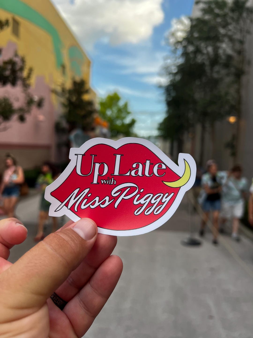 Hand Drawn up Late With Miss Piggy Sticker - Etsy