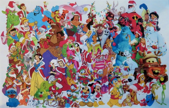 Disney Characters Collage