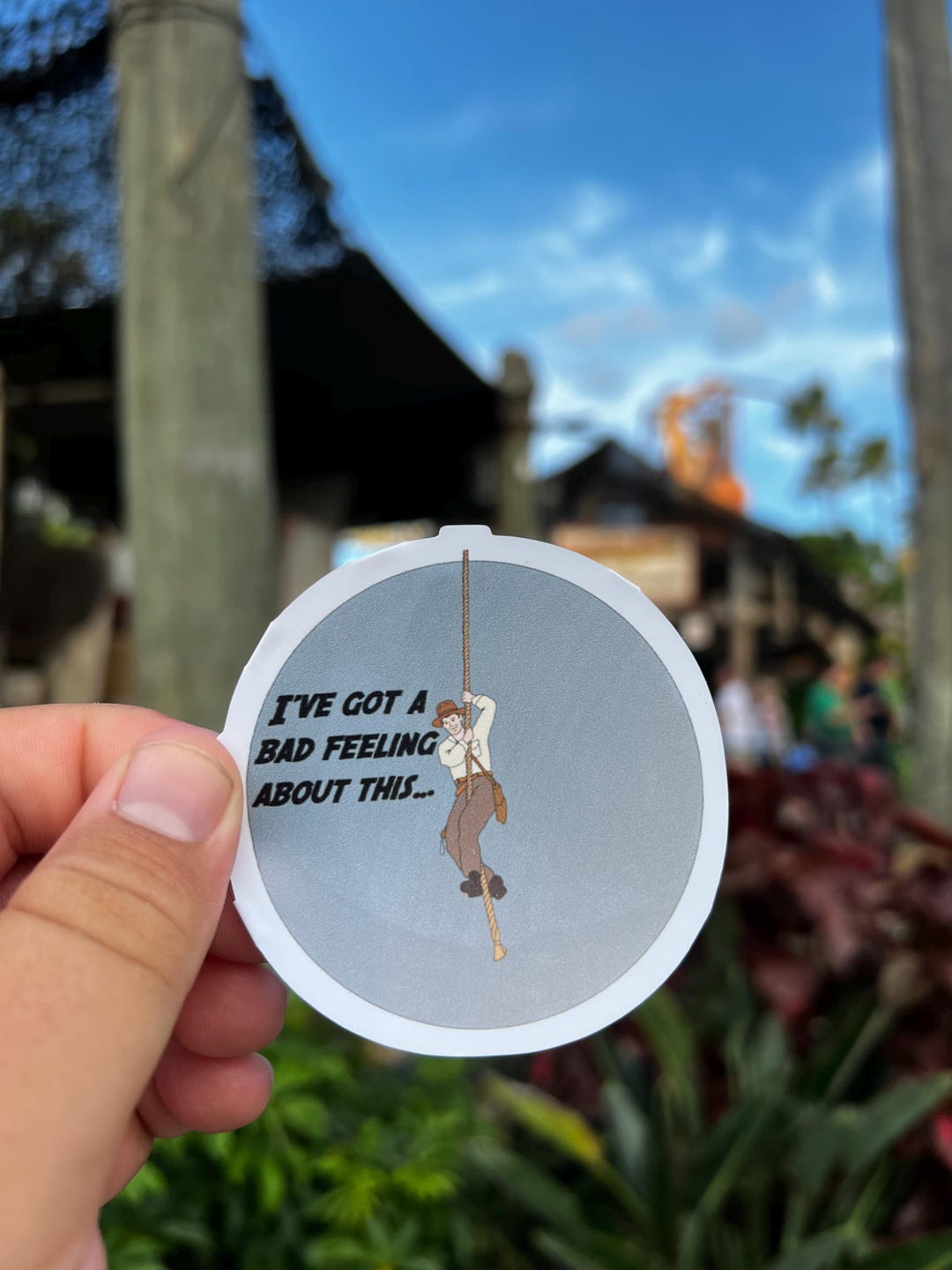 Hand Drawn Indiana Jones Sticker - Etsy