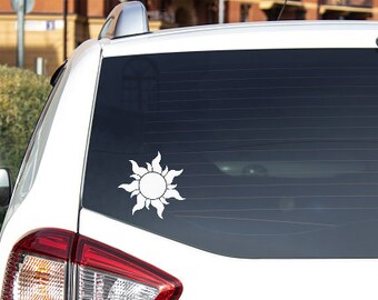 Holographic Rapunzel Sun Disney Decal Car Decal Princess Decal Window ...