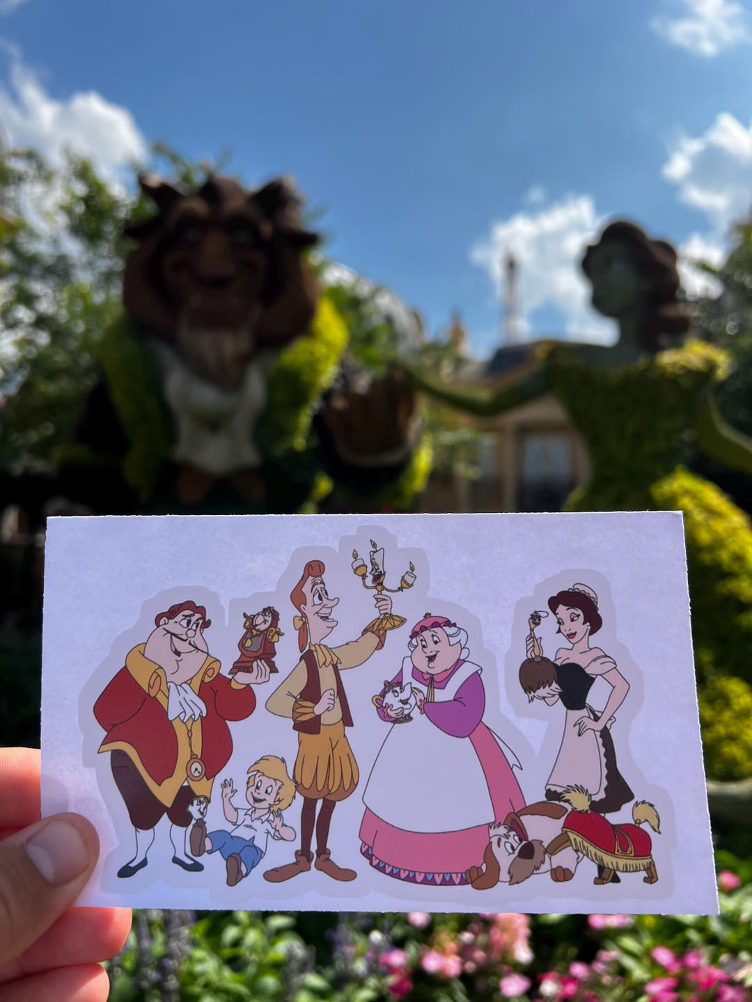 Hand Drawn Beauty and the Beast Enchanted Humans Sticker - Etsy