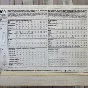 Simplicity 1800 Amazing Fit Sizing Dress Maxi Sundress Halter Sewing ...