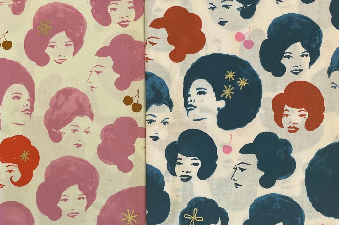 Fabric Ruby Star Society Dottie's Friends Girls Women Metallic Accents ...