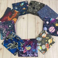 Pastel Galaxy Fabric-pink Space Fabric-cotton Fabric by Half Yard - Etsy