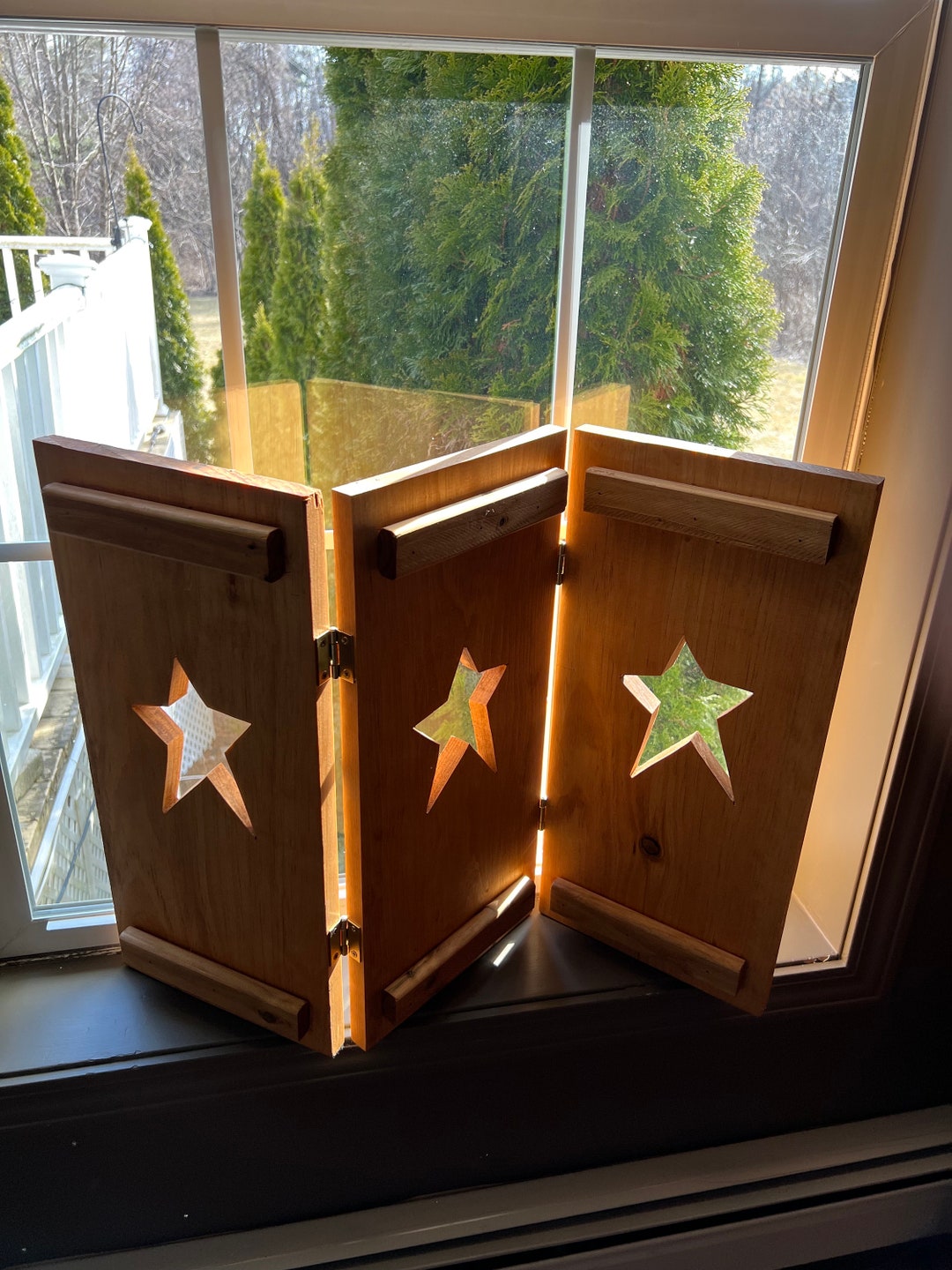 Trifold Rustic Farmhouse Shutter - Etsy