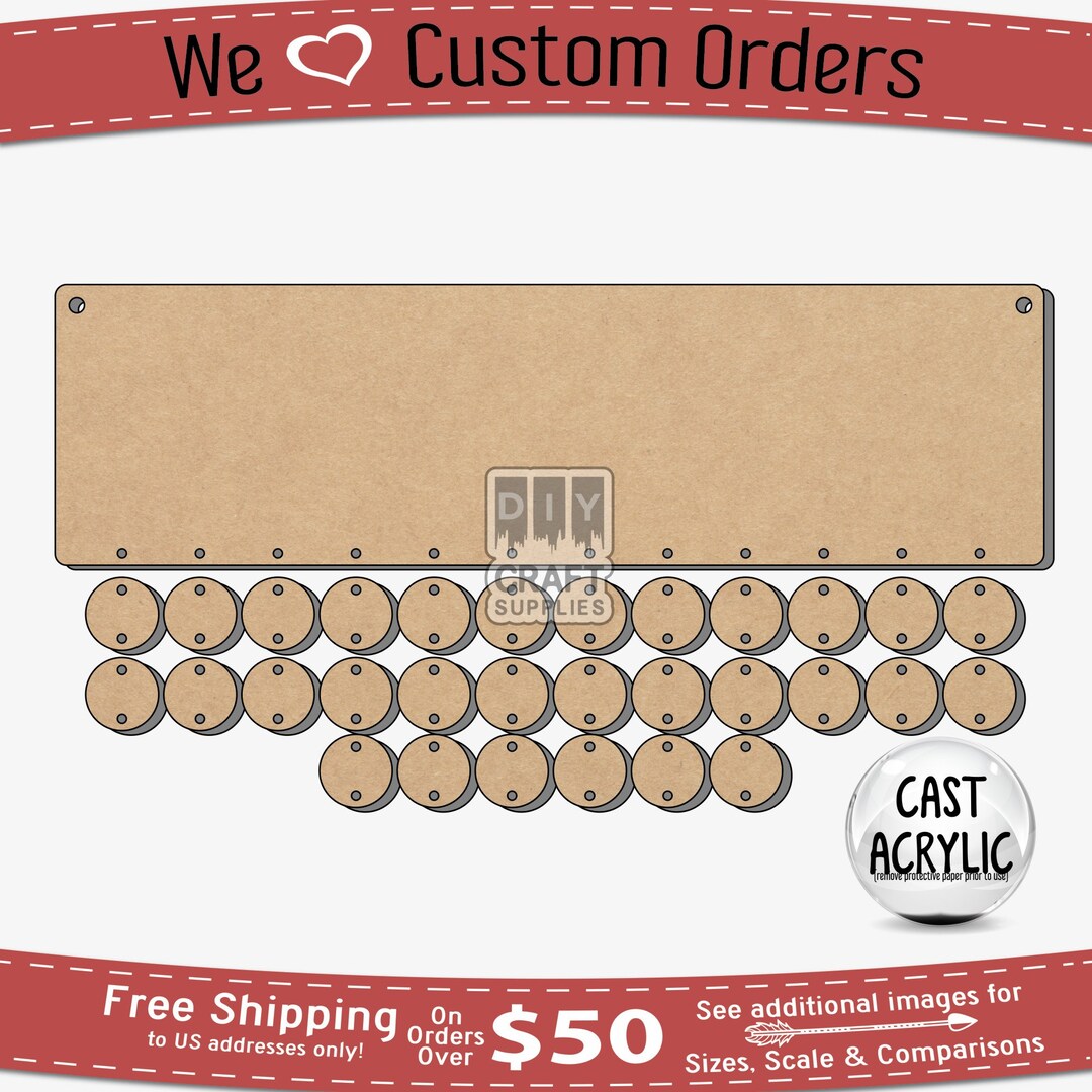 Acrylic Birthday Reminder Wall Hanging: DIY Craft Blank - Etsy