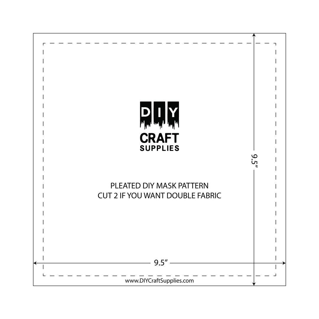 Clear Acrylic Pleated Facemask Template - Etsy