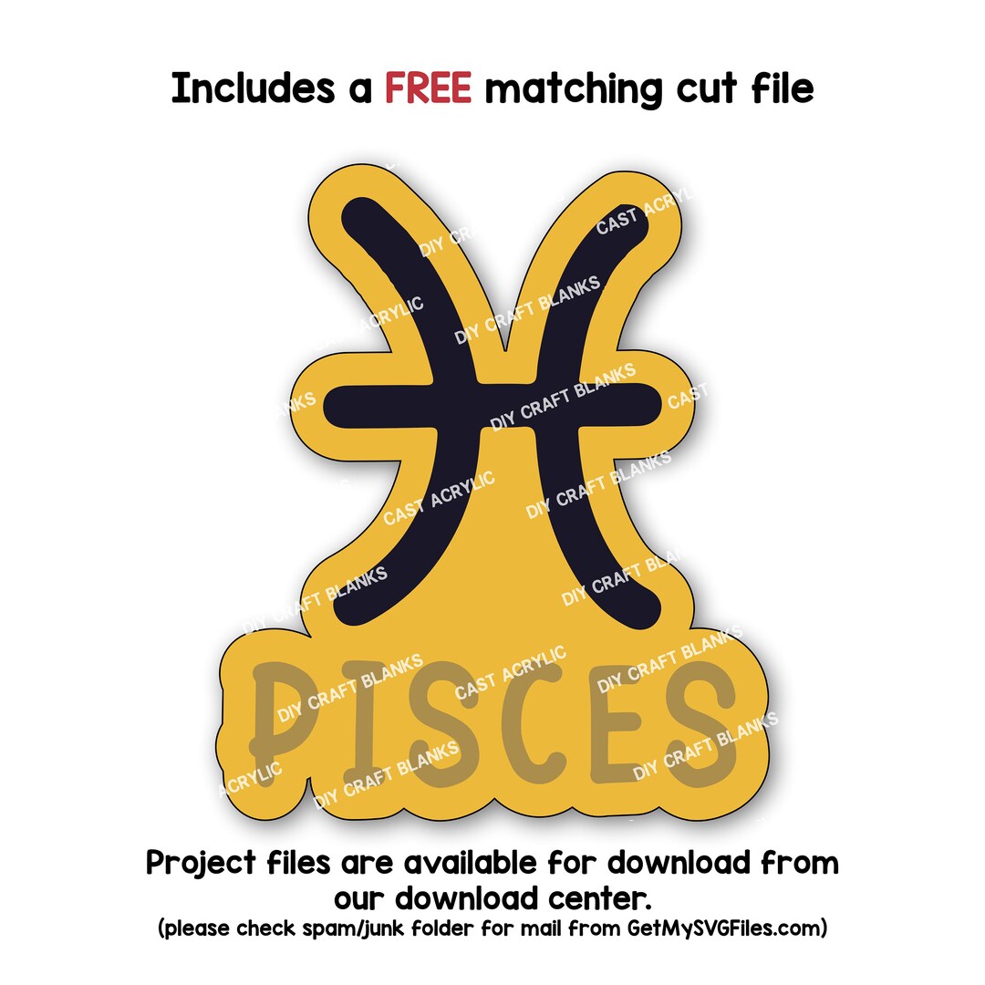 Pisces, Zodiac Sign, Keychain, Badge Reel, DIY, Craft, Blank, Phone ...