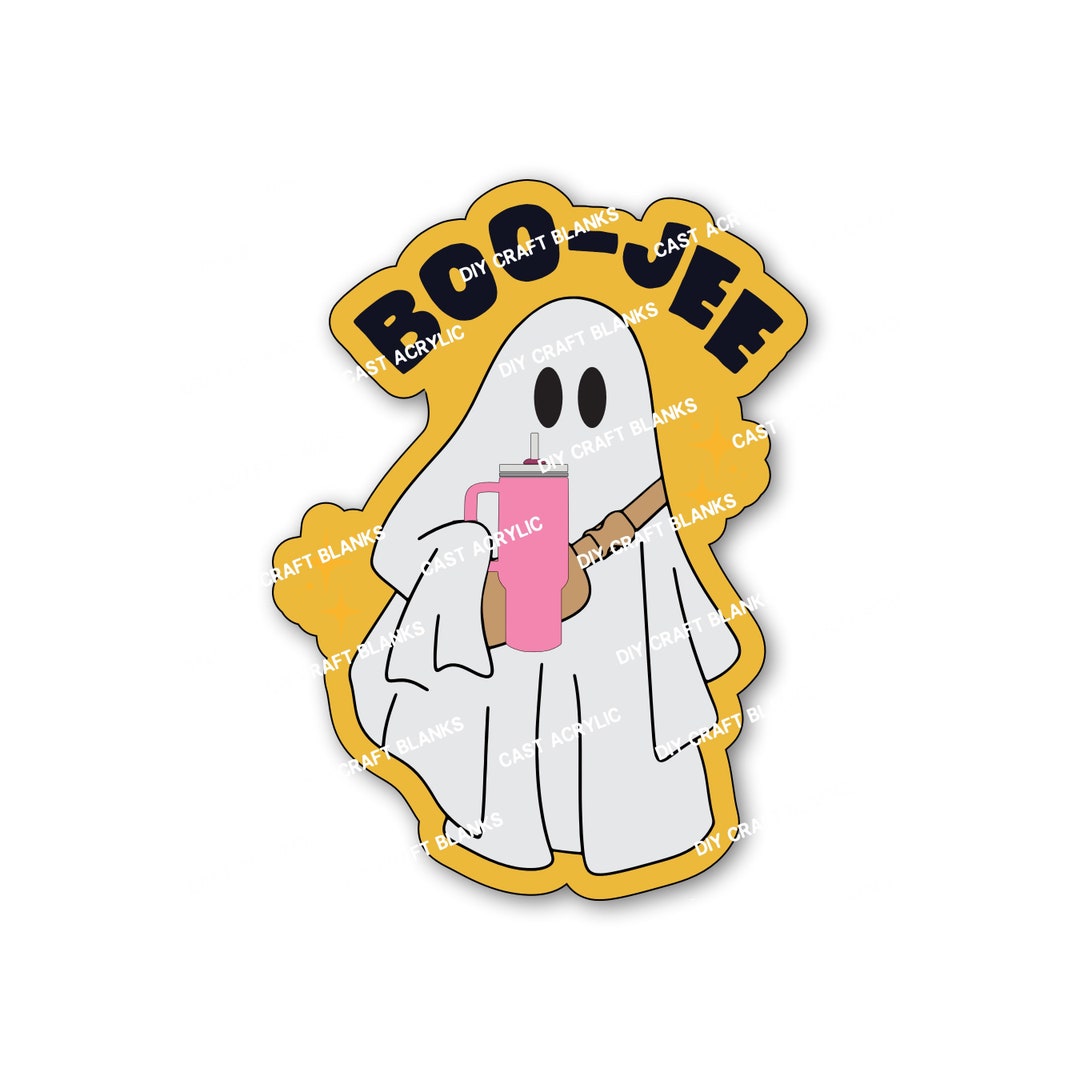 Boo~jee, Boo-jee, Boojee, Ghost, Keychain, Badge Reel, DIY, Craft ...